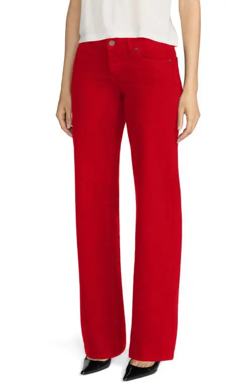FRAME The Corduroy Gray Low Rise Straight Leg Jeans