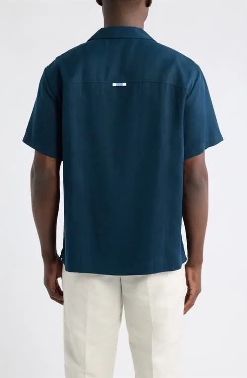 CHE Solid Camp Shirt - Navy- 12