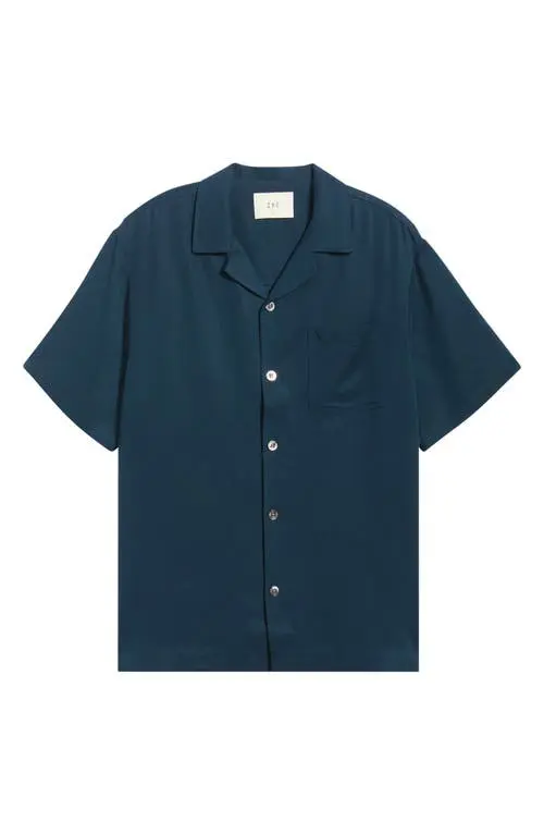 CHE Solid Camp Shirt - Navy- 12