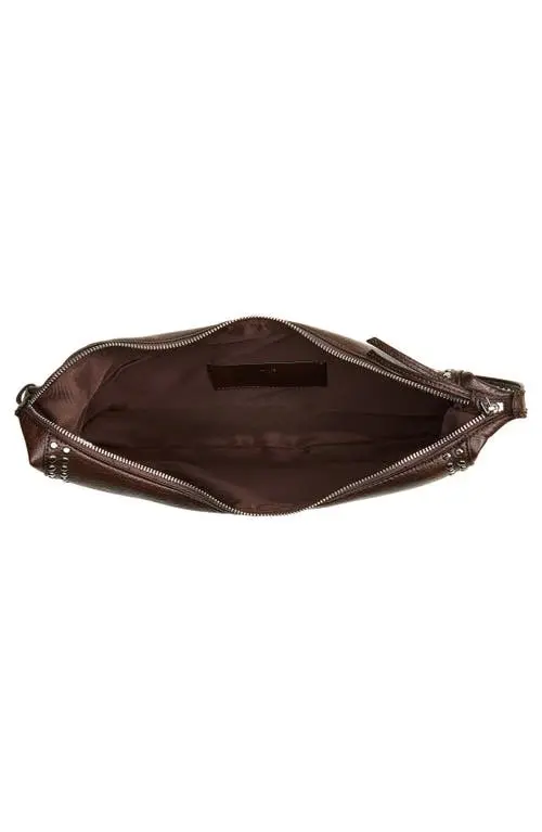Mango Mumbai Studded Faux Leather Shoulder Bag