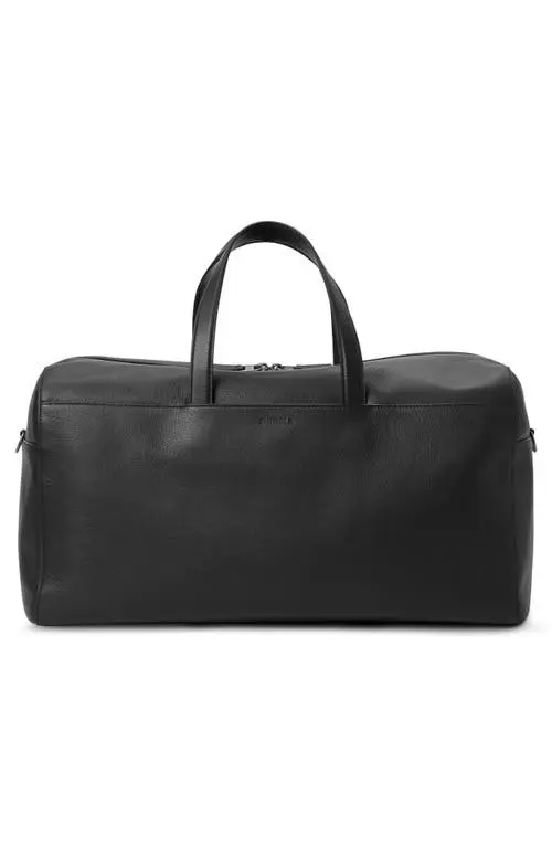 Shinola Canfield Pebbled Leather Duffle Bag - Black