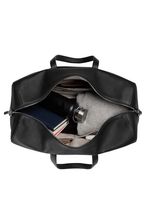 Shinola Canfield Pebbled Leather Duffle Bag - Black