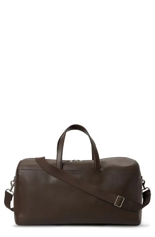 Shinola Canfield Pebbled Leather Duffle Bag - Espresso