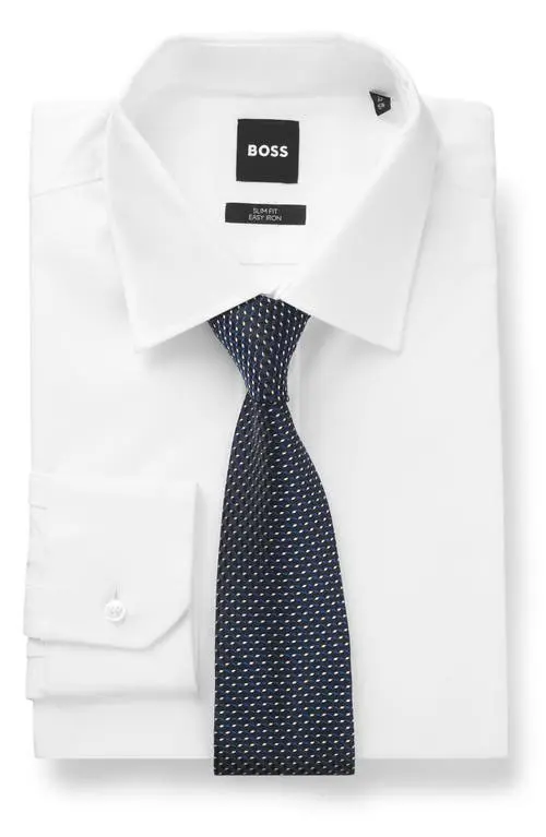 BOSS Geometric Silk Blend Tie