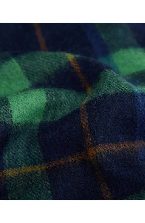 Mango Check Wool Scarf
