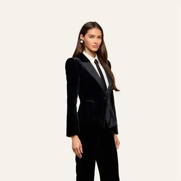 L'Agence Philippa Velvet Blazer