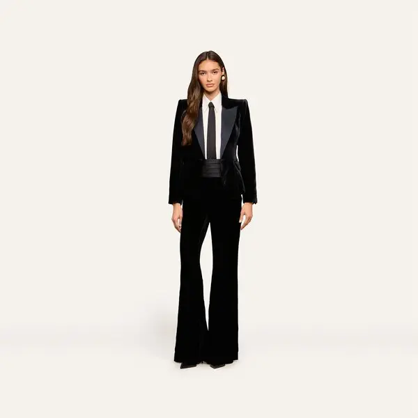 L'Agence Philippa Velvet Blazer