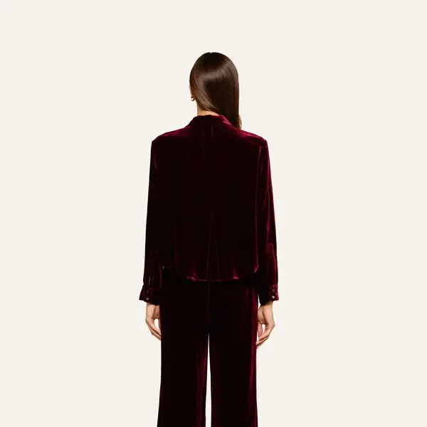 L'Agence Cosette Velvet Shirt