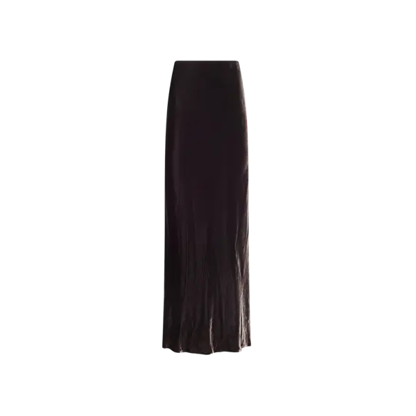 L'Agence Zeta Velvet Maxi Skirt