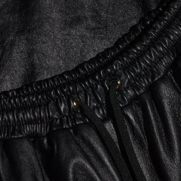 L'Agence Mariko Leather Jogger Pants