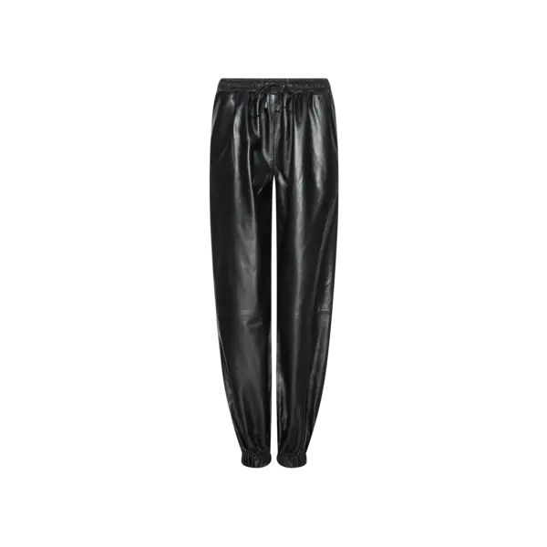 L'Agence Mariko Leather Jogger Pants