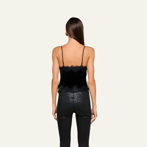 L'Agence Kimber Velvet Lace Camisole