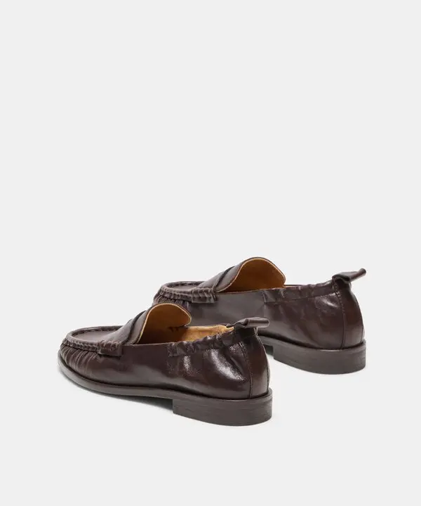 DOLCEVITA Ramzie Loafers - Chocolate Leather