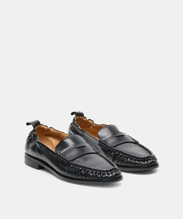 DOLCEVITA Ramzie Loafers - Black Leather
