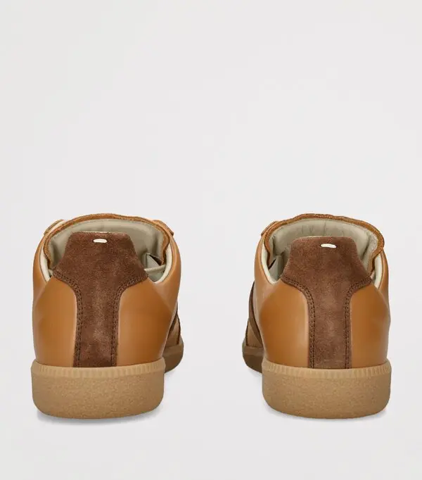 MAISON MARGIELA Leather-suede Replica Sneakers - Beige