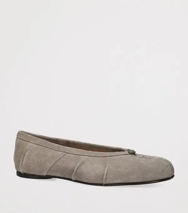 MAISON MARGIELA Suede Tabi Ballet Flats