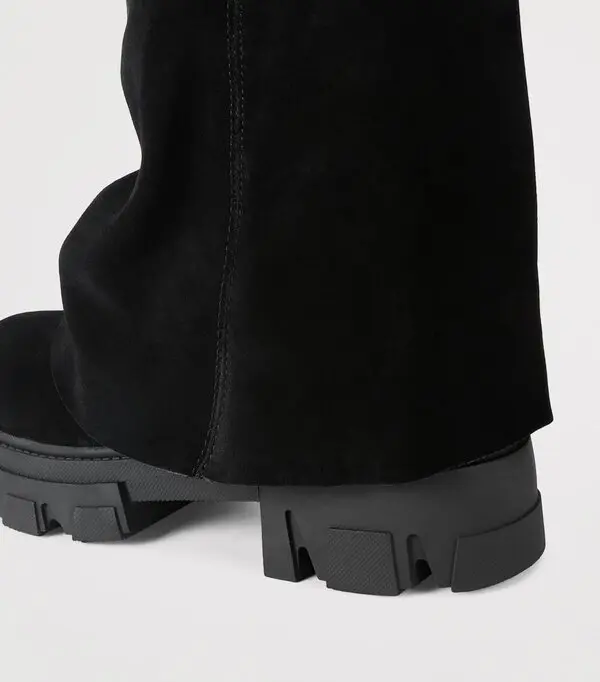 Kurt Geiger Suede Stomp Foldover Boots 50