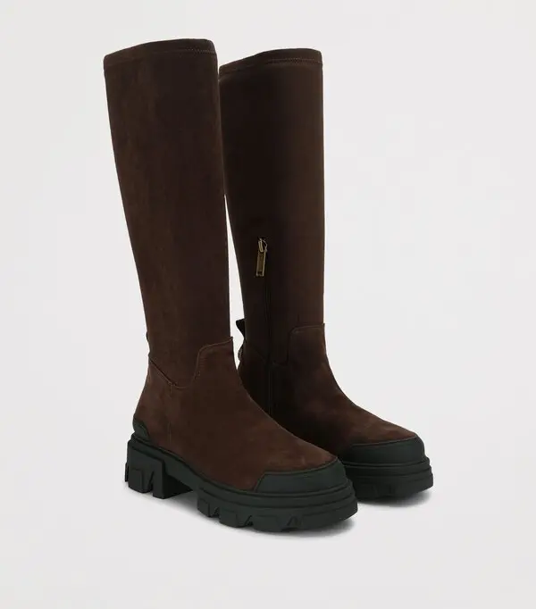 Kurt Geiger Suede Stomp Sock Knee-high Boots 50