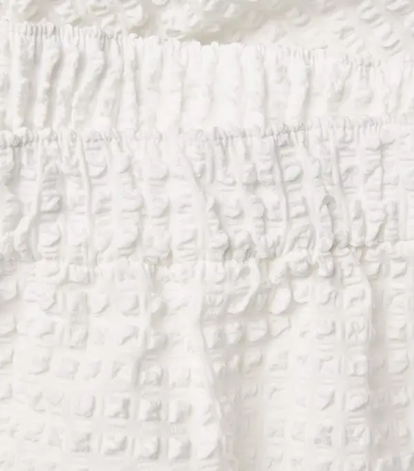 Hunza G Seersucker Elasticated Shorts - White