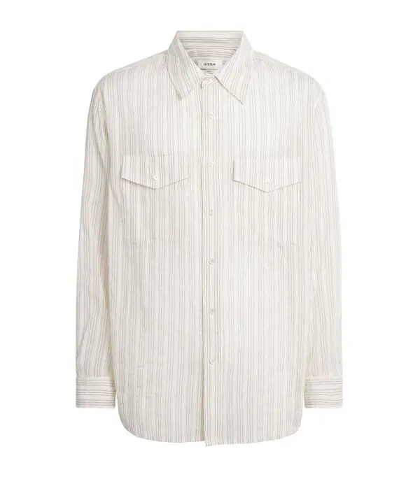 SYSTEM Cotton Stripe Shirt