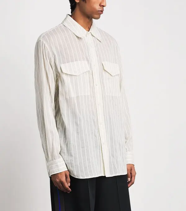 SYSTEM Cotton Stripe Shirt