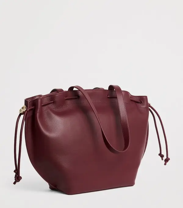 Claudie Pierlot Leather Drawstring Tote Bag