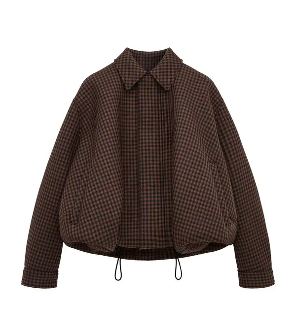 Loewe Wool-blend Drawstring Jacket - Brown
