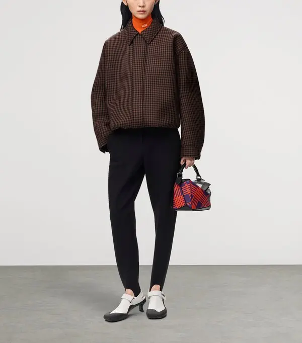 Loewe Wool-blend Drawstring Jacket - Brown
