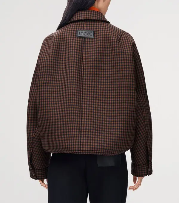Loewe Wool-blend Drawstring Jacket - Brown