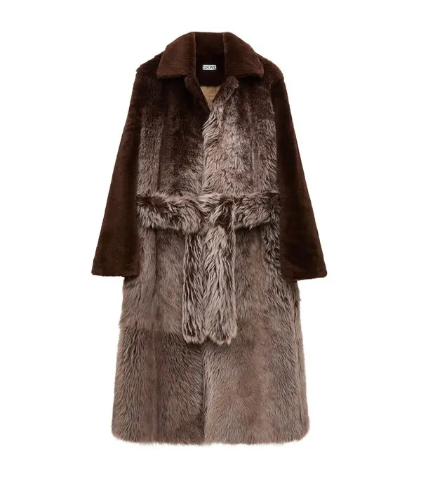 Loewe Shearling Hand-dyed Coat