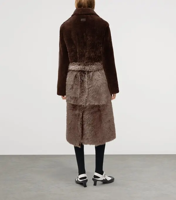 Loewe Shearling Hand-dyed Coat