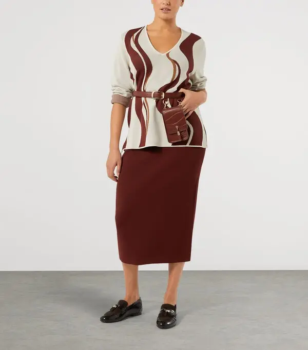 Marina Rinaldi Leather-suede Moccasins