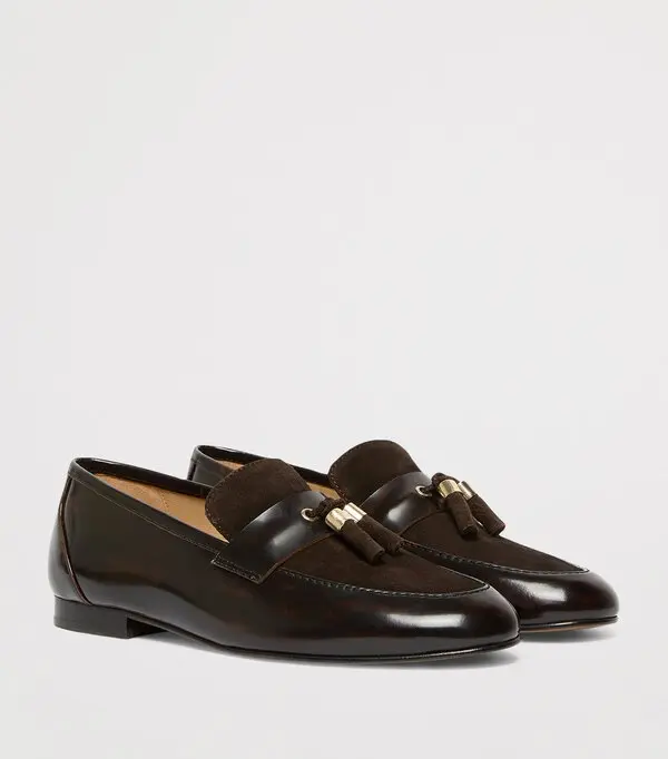 Marina Rinaldi Leather-suede Moccasins