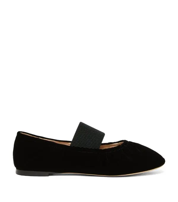 Marina Rinaldi Velvet Ballet Flats