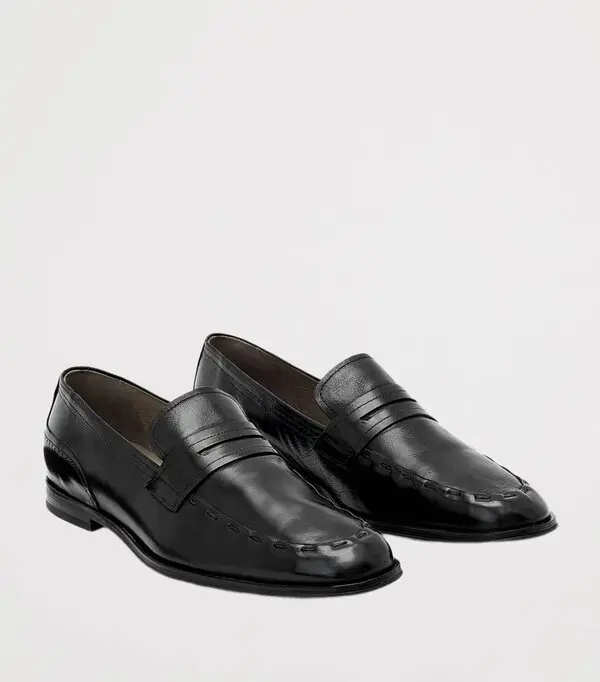 ALLSAINTS Leather Jules Stitch Loafers