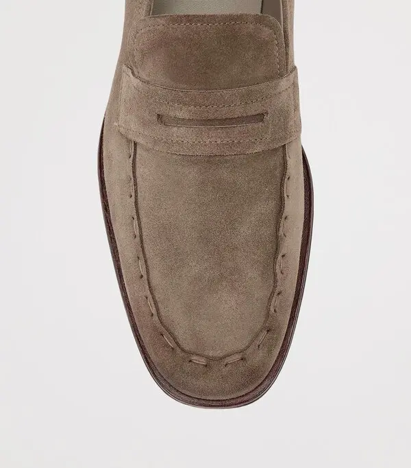 ALLSAINTS Suede Jules Stitch Loafers