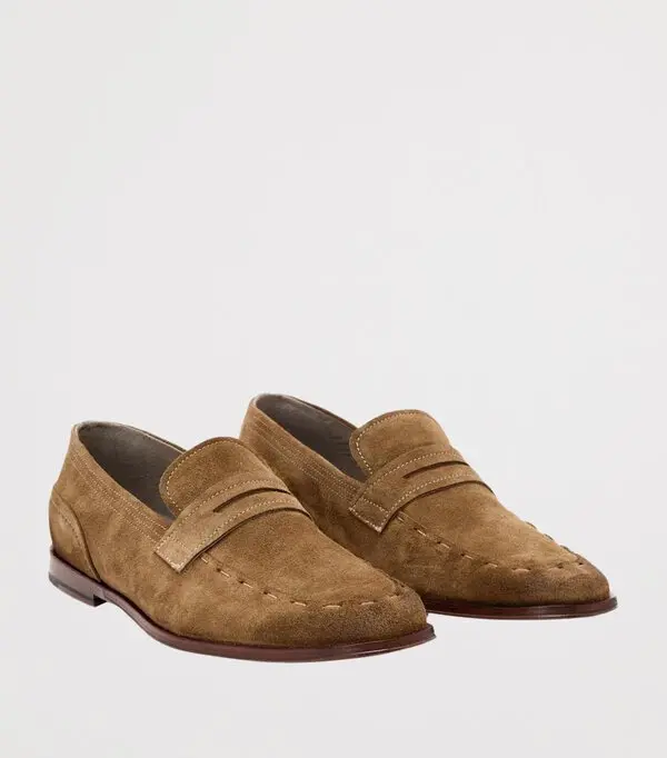 ALLSAINTS Suede Jules Stitch Loafers