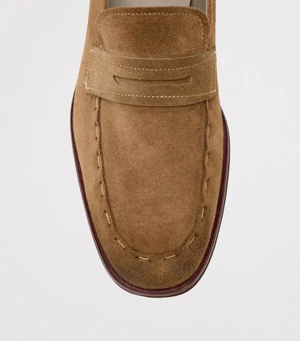 ALLSAINTS Suede Jules Stitch Loafers