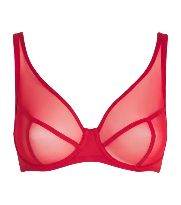Maison Lejaby Nufit Panelled Bra - Red
