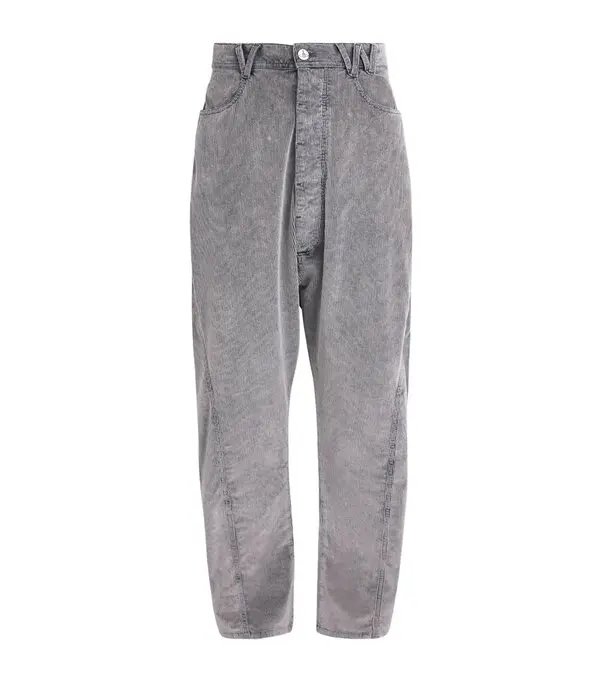 VIVIENNE WESTWOOD Corduroy Twisted Seam Straight Jeans