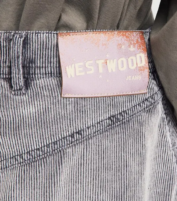 VIVIENNE WESTWOOD Corduroy Twisted Seam Straight Jeans