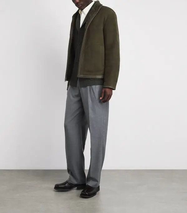 Vince Suede-shearling Jacket