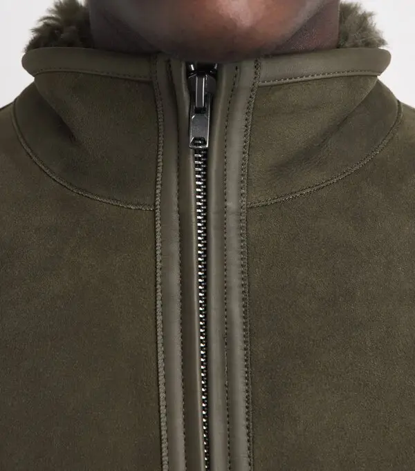 Vince Suede-shearling Jacket