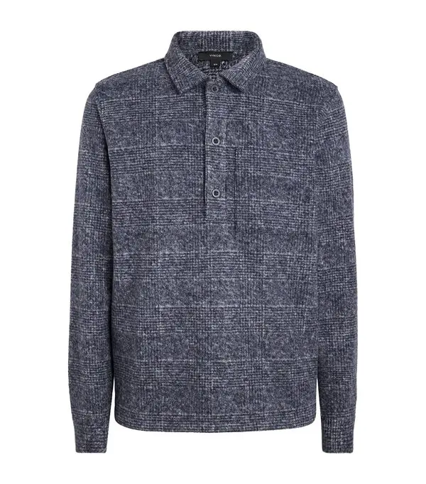 Vince Donegal Check Polo Sweater