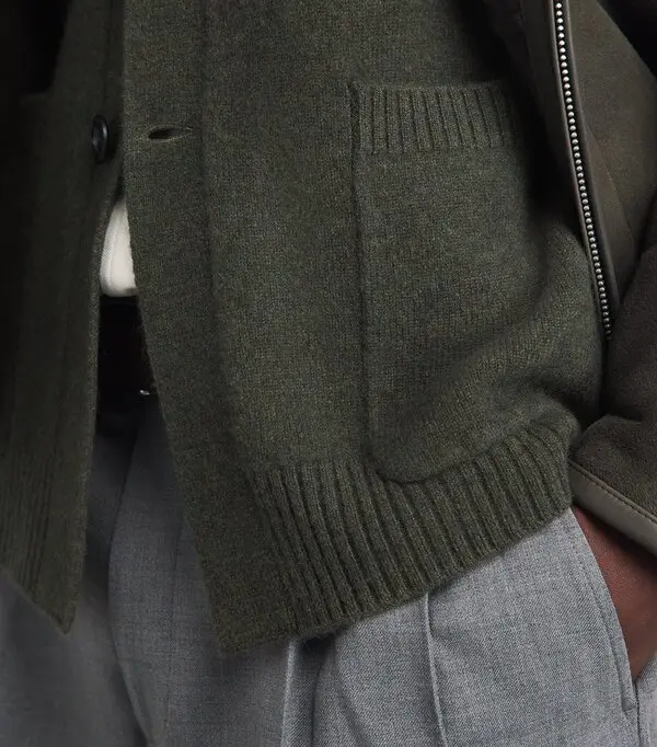 Vince Wool-cashmere Knitted Blazer