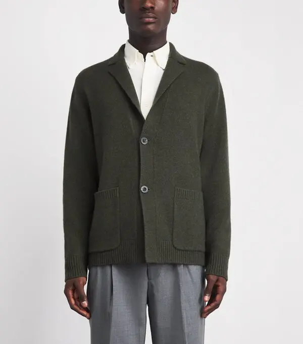 Vince Wool-cashmere Knitted Blazer
