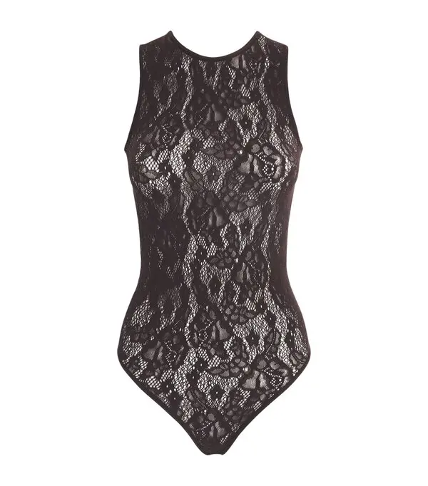 Wolford Infinite Rose Net Bodysuit