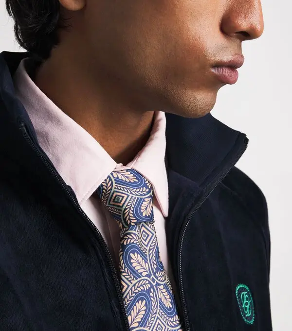 Drole De Monsieur Silk Printed Caesar Tie