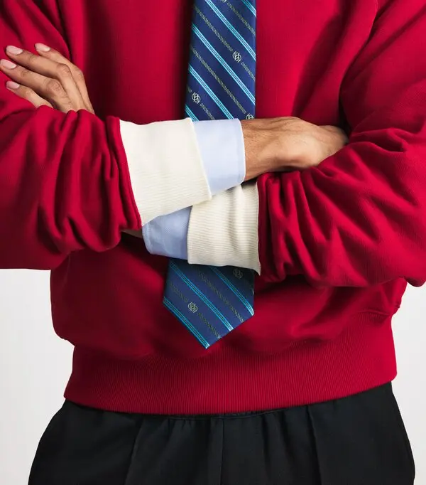 Drole De Monsieur Silk Stripe Tie
