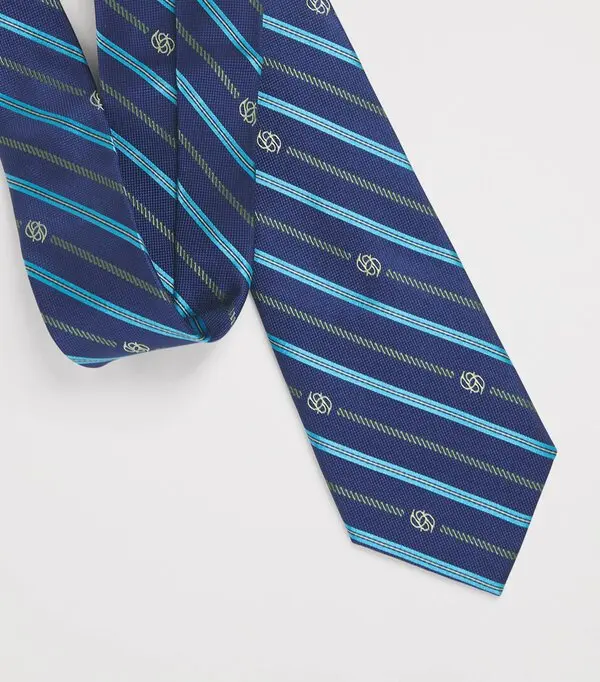 Drole De Monsieur Silk Stripe Tie